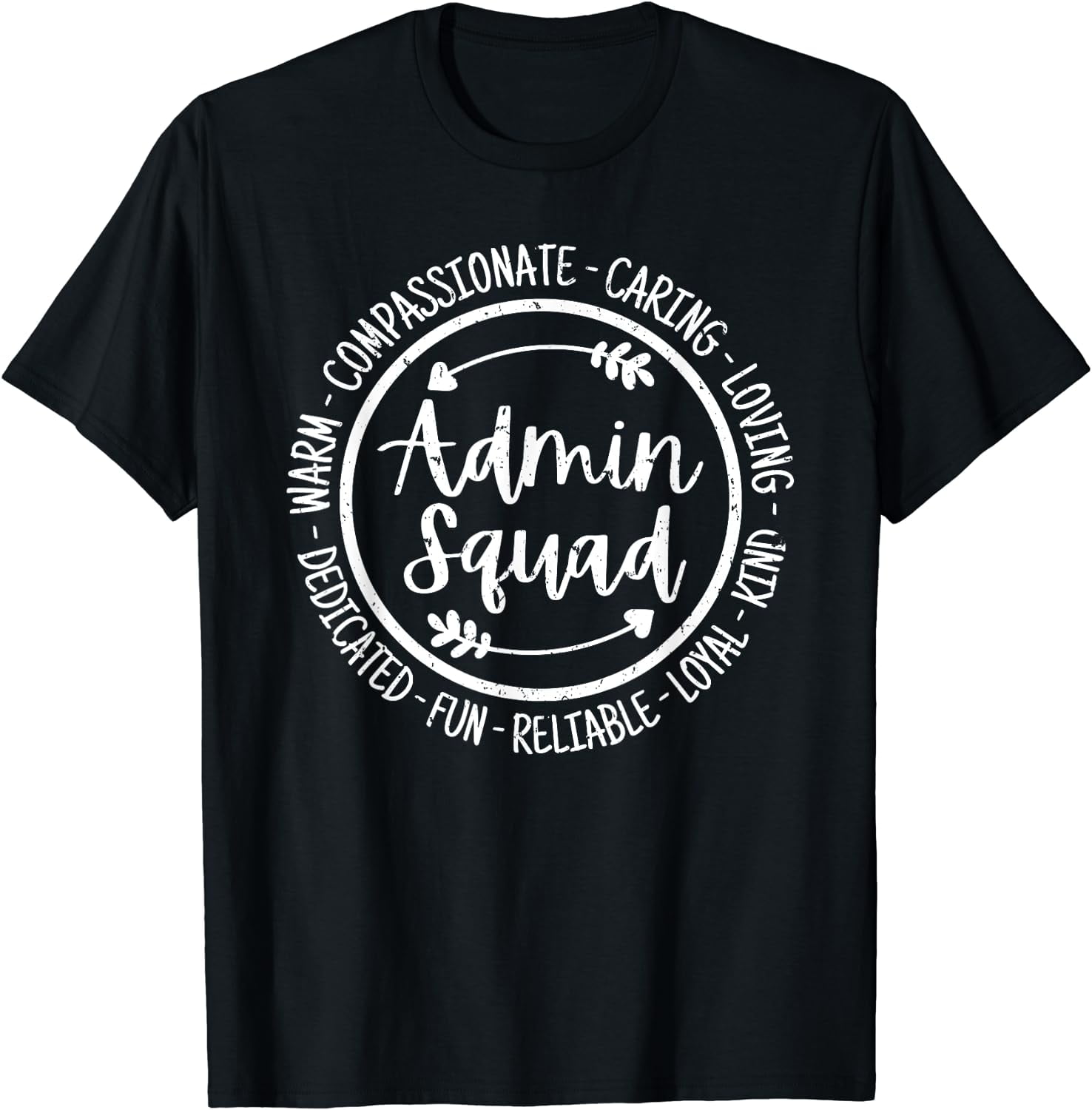 Admin Squad Admin Assistants Office Squad Team Vintage T-Shirt ...