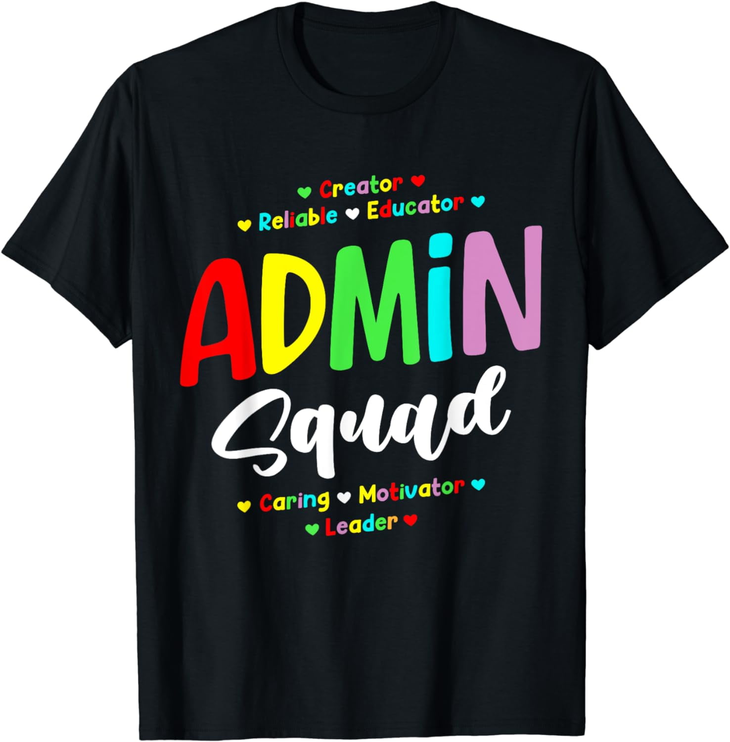 Admin Squad School Admin Assistant Principal Administrator T-Shirt ...