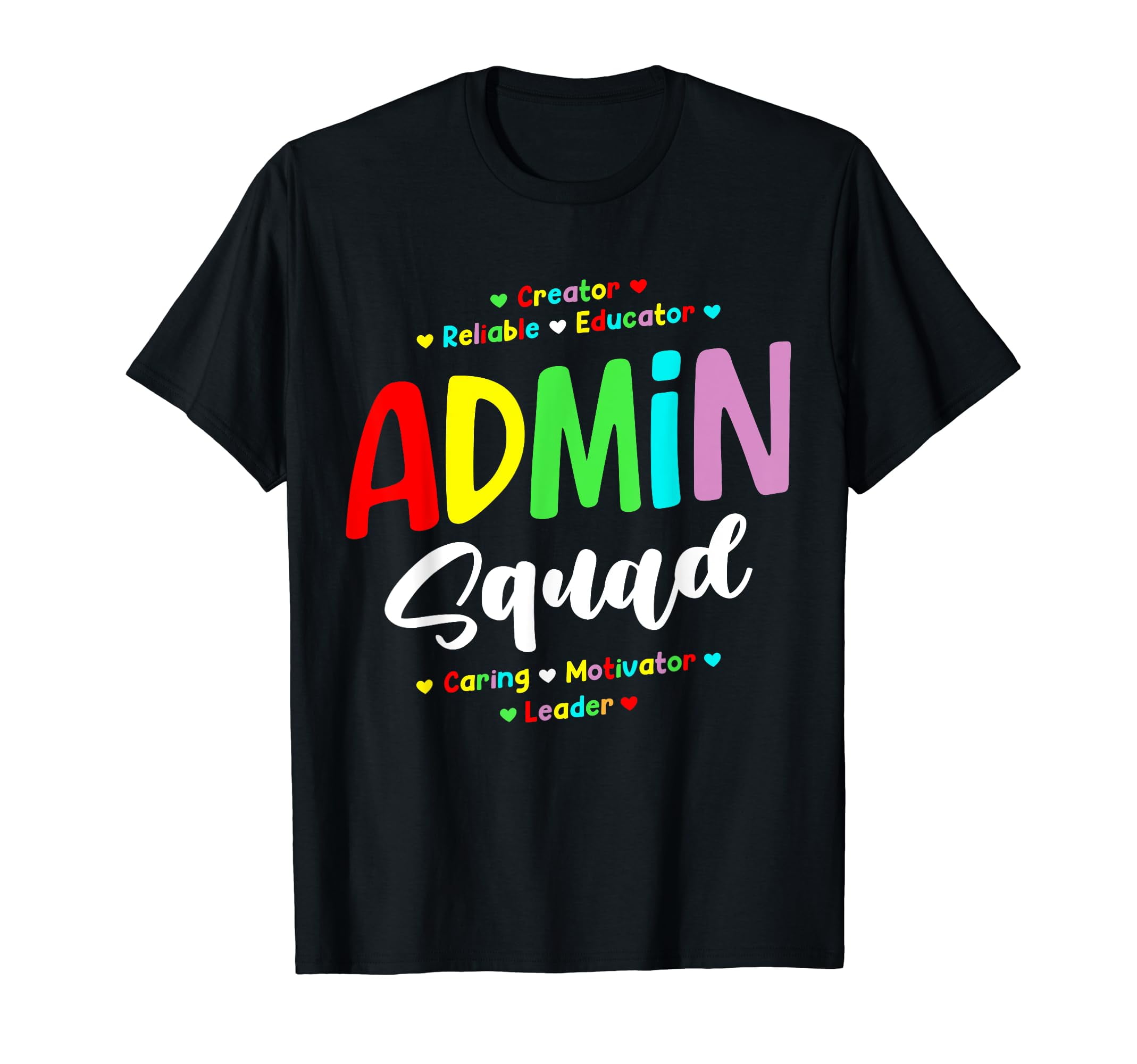 Admin Squad School Admin Assistant Principal Administrator T-Shirt ...
