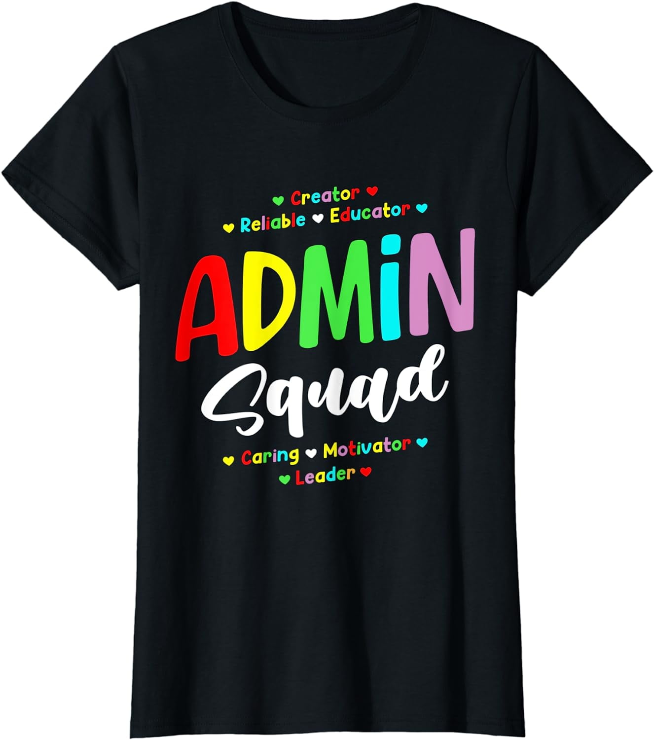 Admin Squad School Admin Assistant Principal Administrator T-Shirt ...