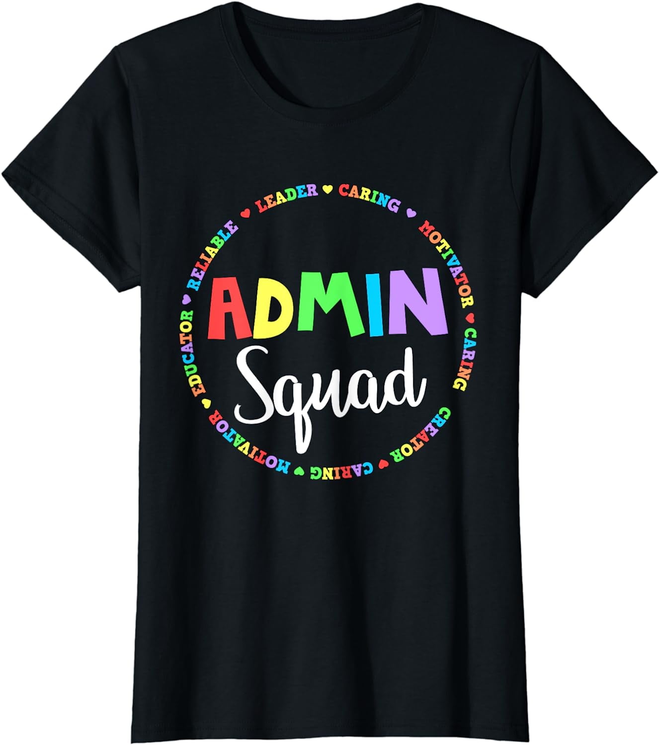 Admin Squad School Assistant Principal Crew Administrator T-Shirt ...