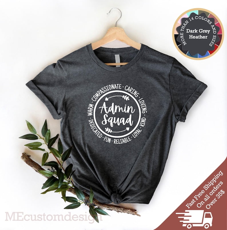 Admin Squad T-Shirt: Office Staff - Walmart.com