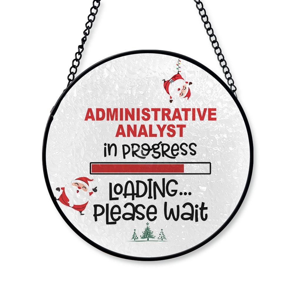 Administrative Analyst in Progress Stained Glass Window Hanging 2025 ...
