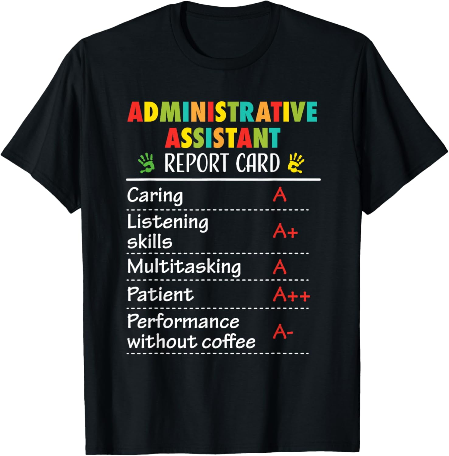 Administrative Assistant Funny Appreciation Office Secretary T-Shirt ...