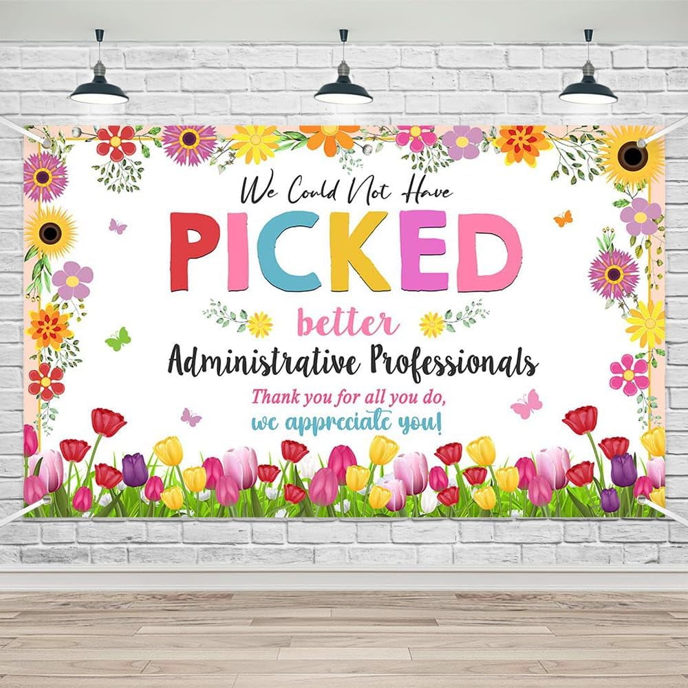 Administrative Professionals Day Banner - Happy Admin Day Office Party ...