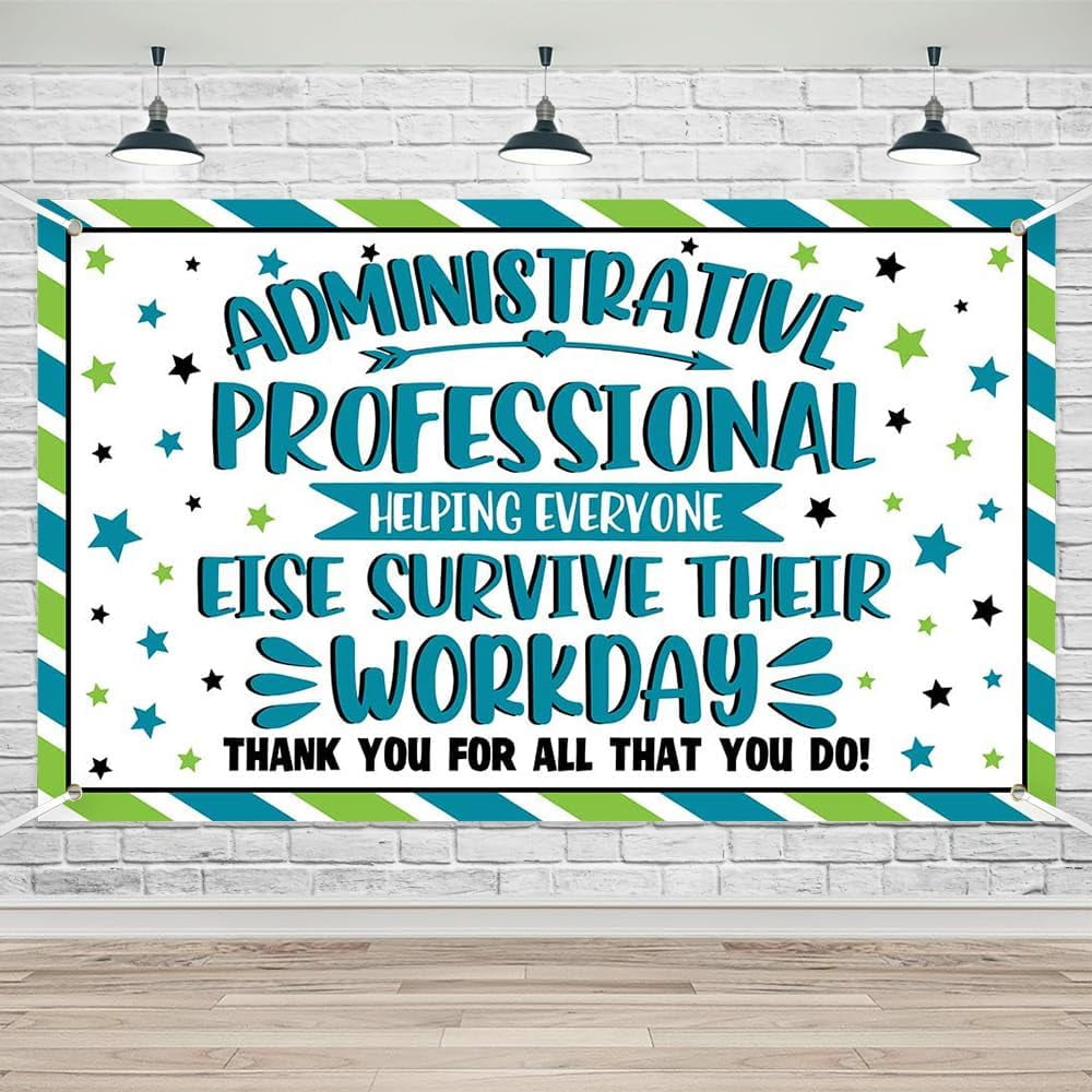 Administrative Professionals Day Banner –Thank You Appreciation Party ...