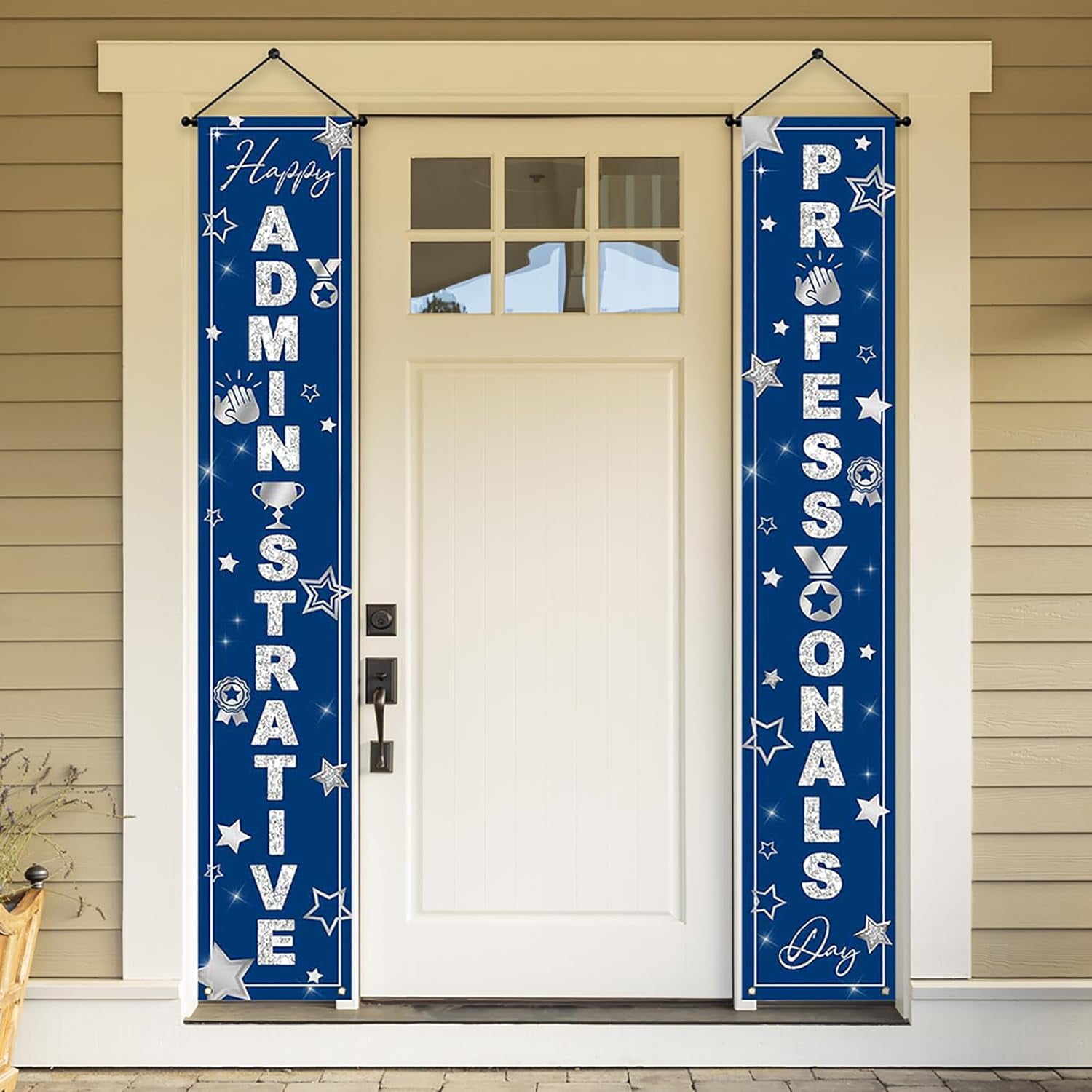 Administrative Professionals Day Porch Signs Banner - 2pcs,Appreciation ...