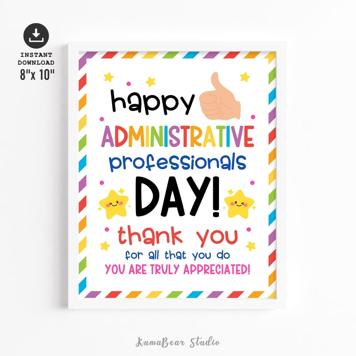 Administrative Professionals Day Poster, Administrative Assistants Day ...