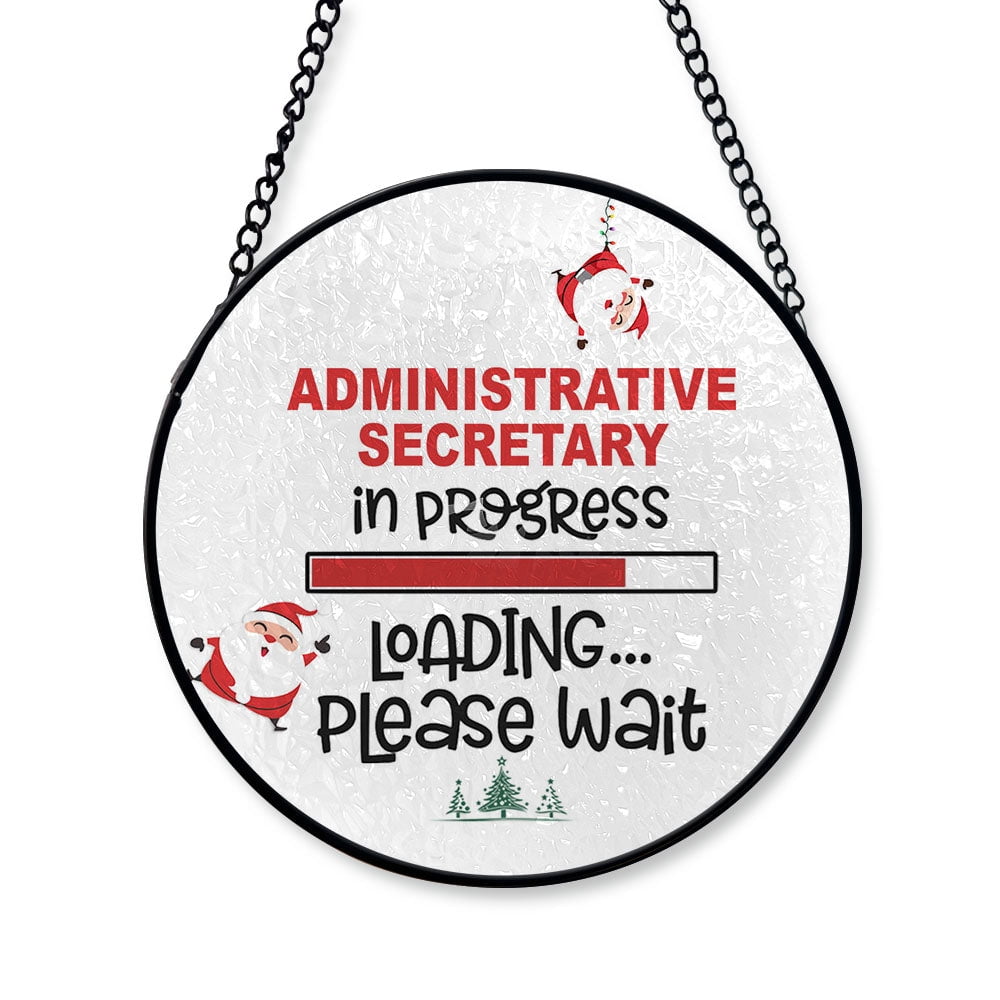 Administrative Secretary in Progress Stained Glass Window Hanging 2025 ...