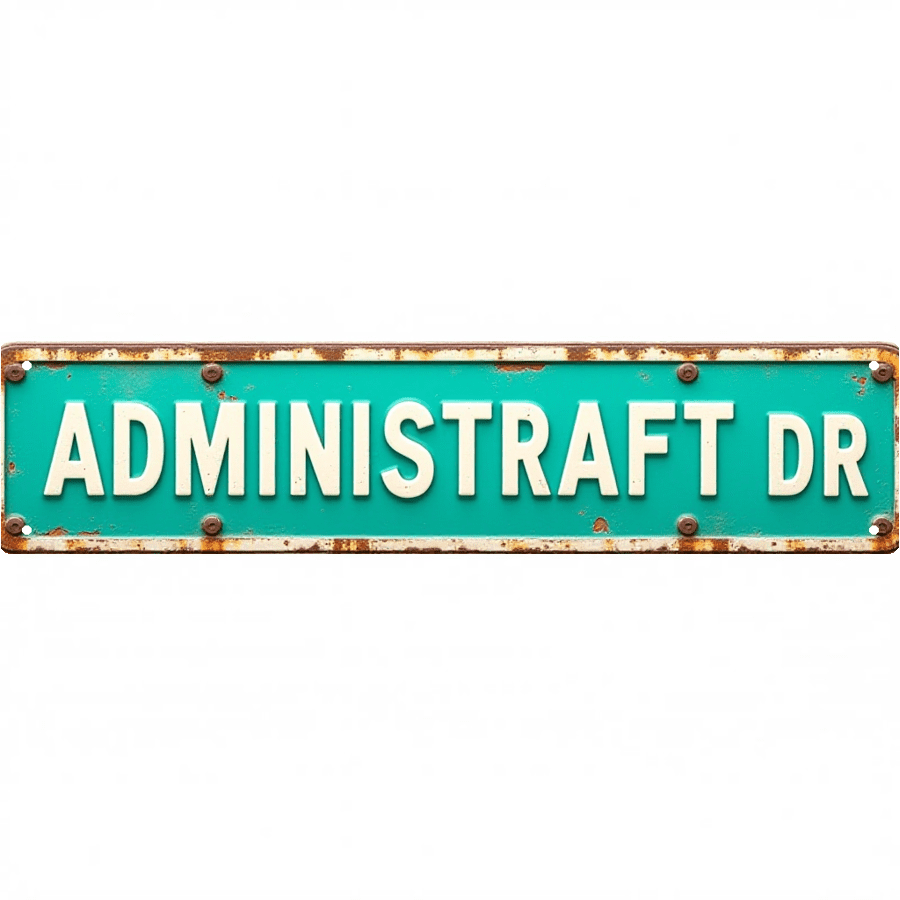 Administrative Tin Sign 16x4 Inch Administraft DR Design - Ideal for ...