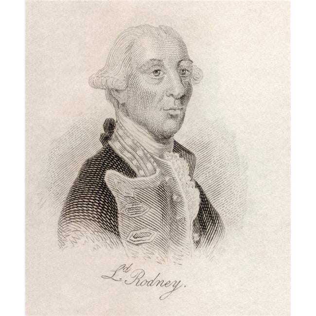 Admiral George Brydges Rodney 1St Baron Rodney 1719 - 1792. British ...
