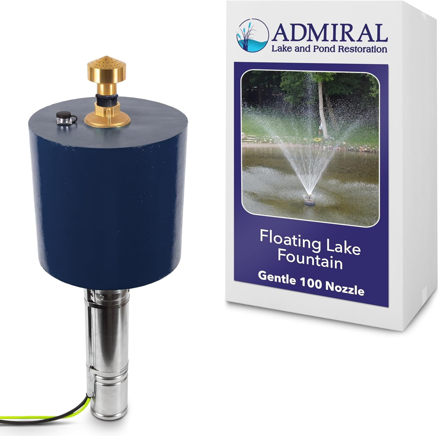 Admiral Lake Fountain | Stainless Steel 1 HP 110v Submersible Pump ...