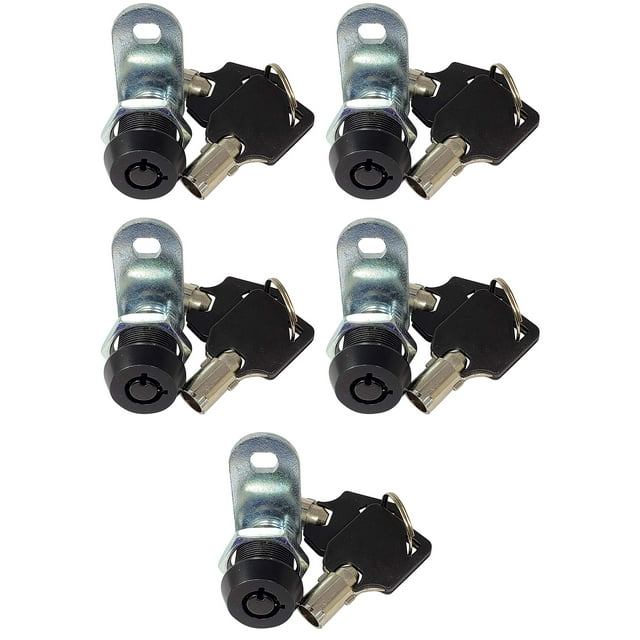 Admiral Locks 5/8 Inch Tubular Cam Lock, Keyed Alike Removable Key RV ...