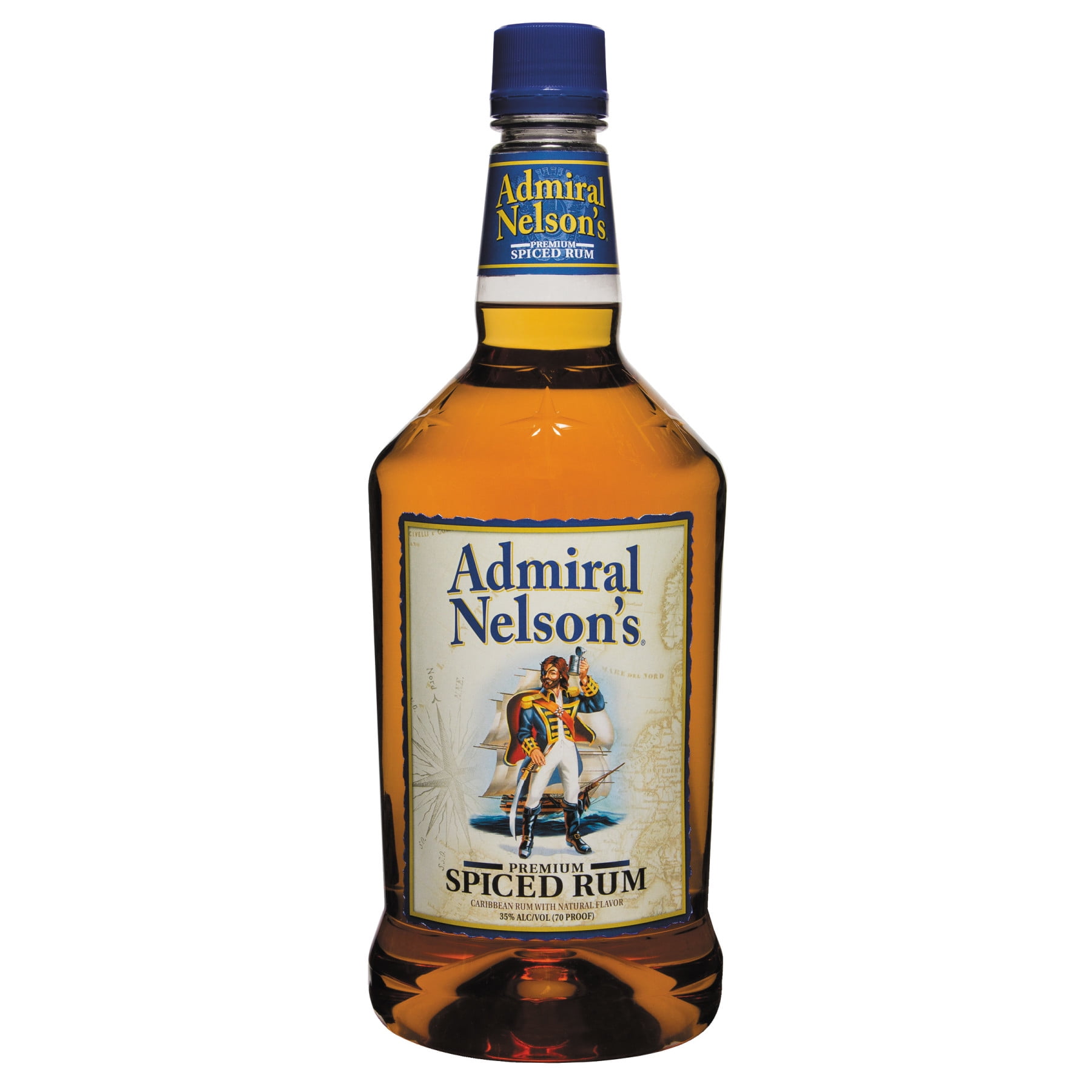 Admiral Nelson's Spiced Rum, 1.75 L PET Bottle, 35% ABV - Walmart.com