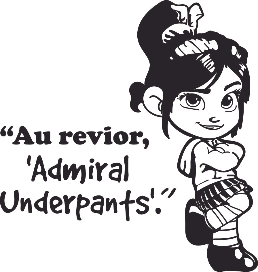 Admiral Underpants Fix And Wreck Candy Princess Cartoon Character ...