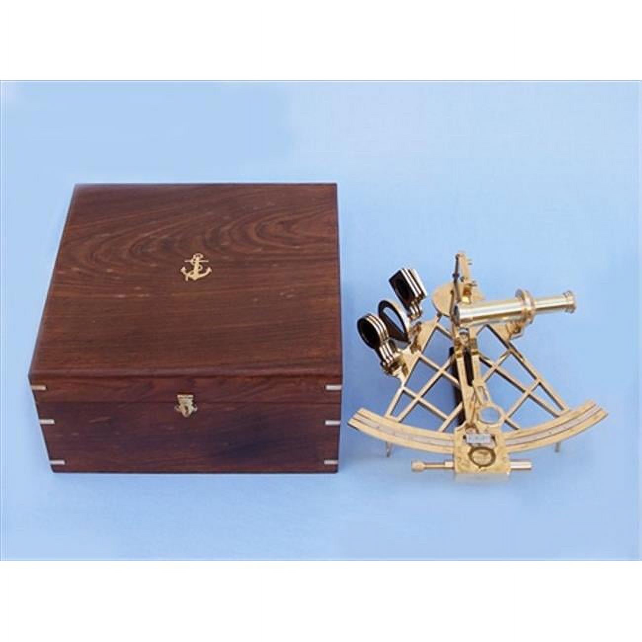 Handcrafted Model Ships NS-0417 Admirals Brass Sextant 12 in. Compasses ...