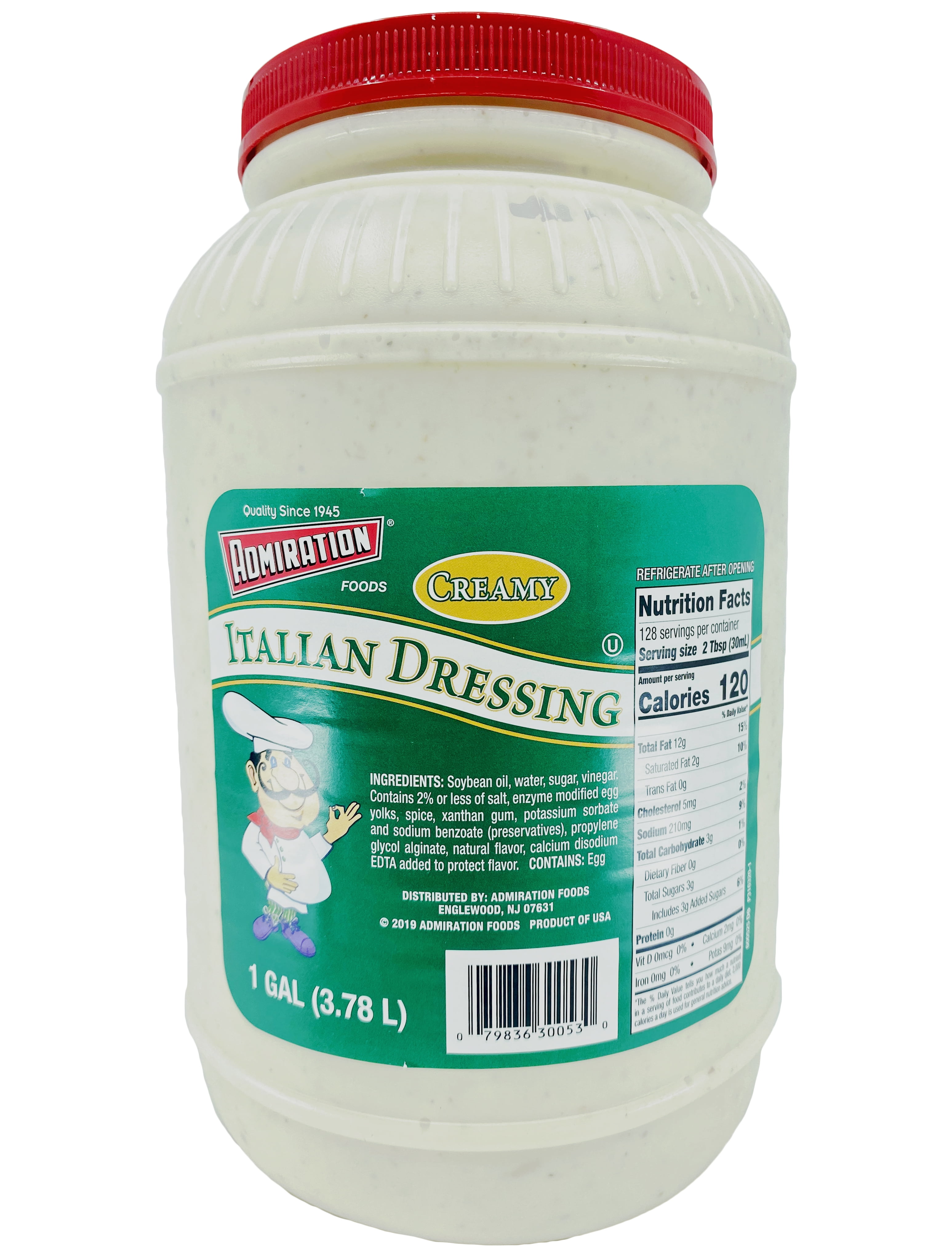 Admiration Creamy Italian Dressing | Kosher | 1 Gallon - Walmart.com