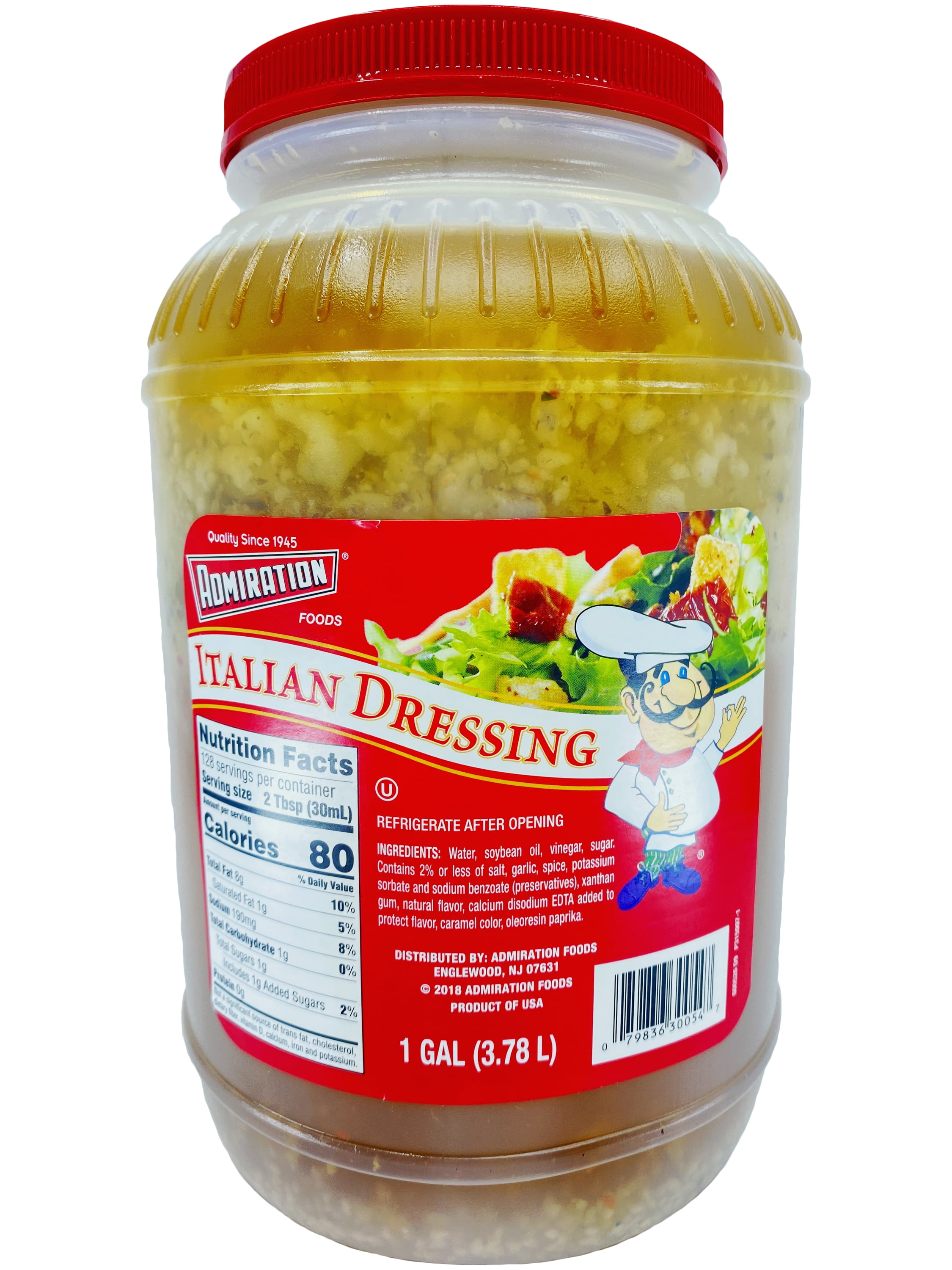 Admiration Italian Dressing 1 Gallon (128 oz.) - Walmart.com