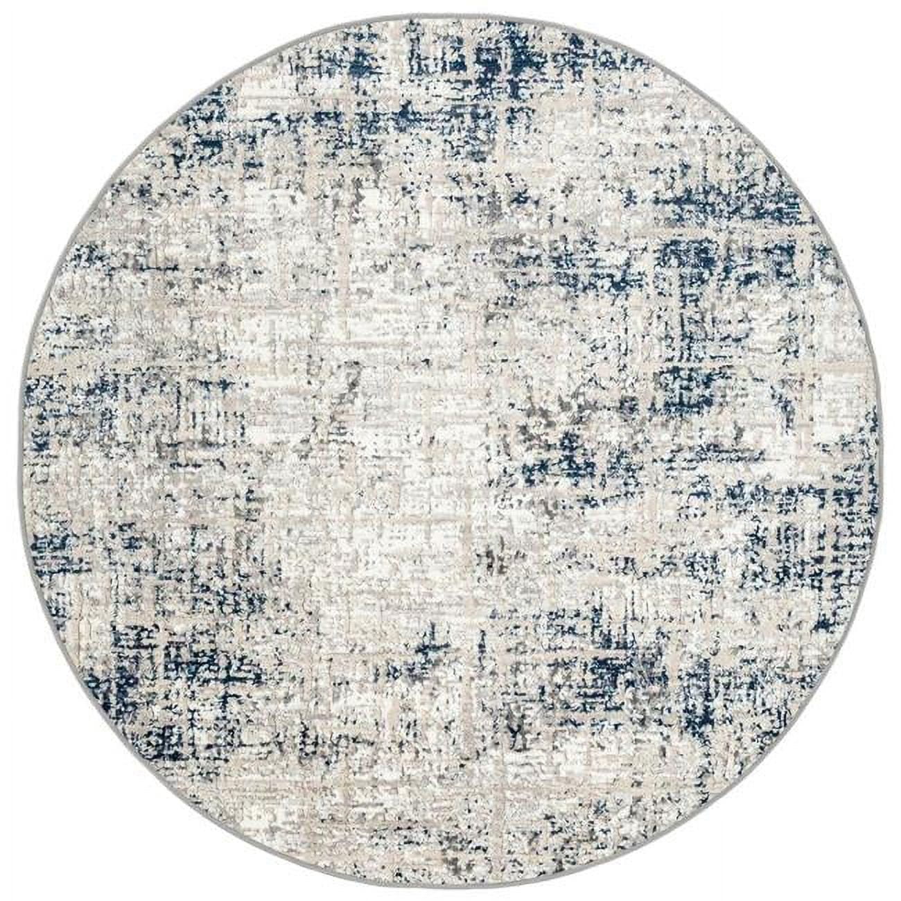Livigno 1241 Transitional Striated Blue 5' Round Area Rug - Walmart.com