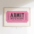 Admit Nothing Deny Everything Wall Art Funny Bar Cart Decor Funny Retro ...