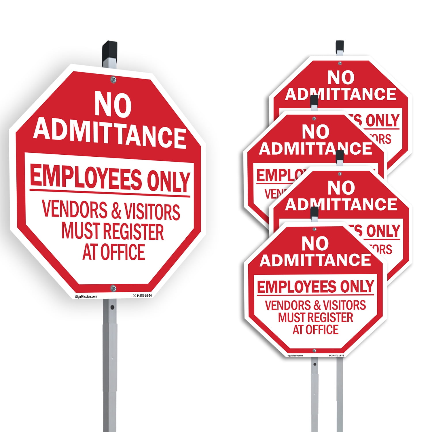 No Admittance Employees Only Vendors & Visitors Must Register at Office ...