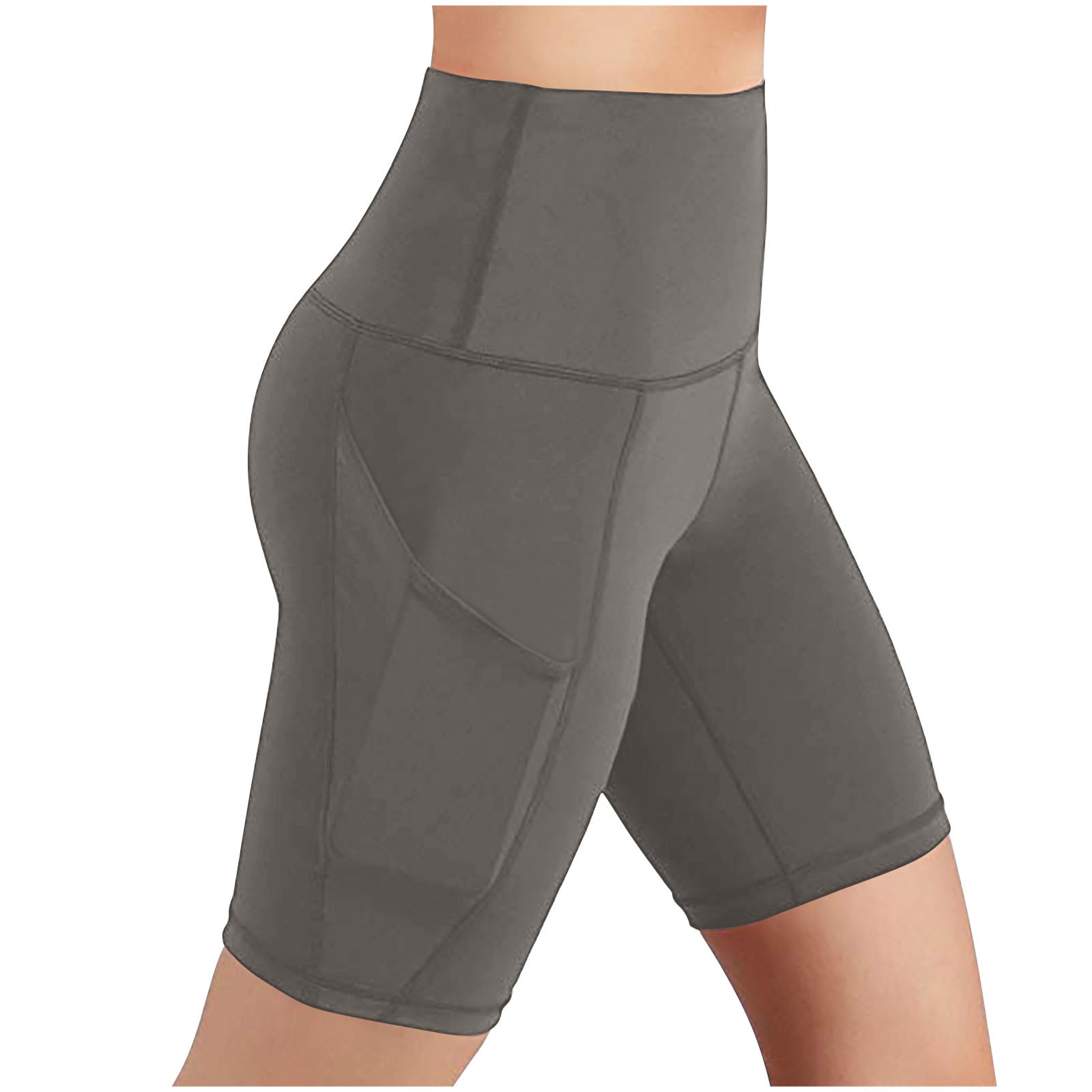 Admvng Athletic Shorts for Women Basic High Waisted Workout Leggings ...