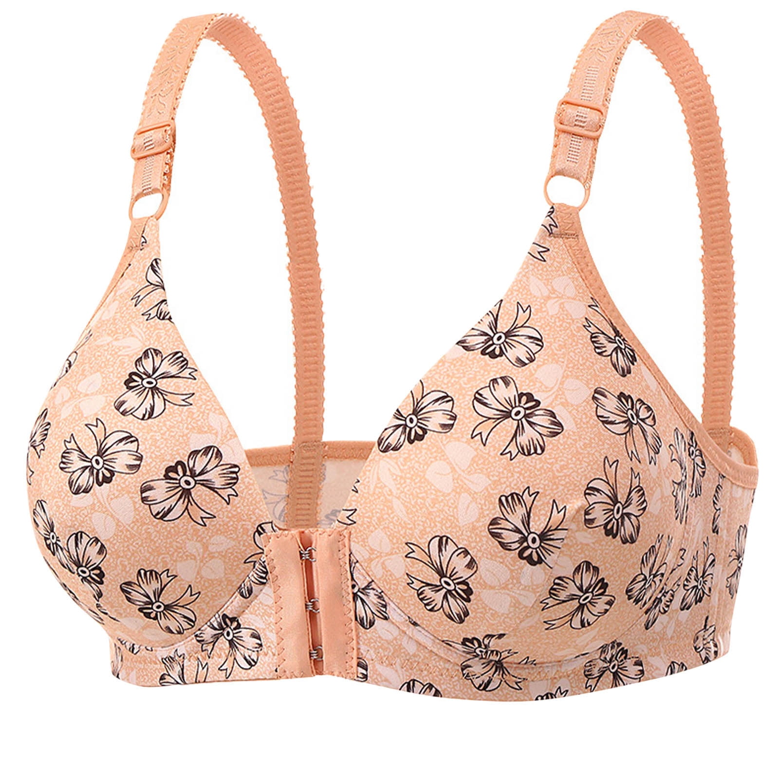 Admvng Bras for Women Lace Stitching with Front Button Can Adjust ...