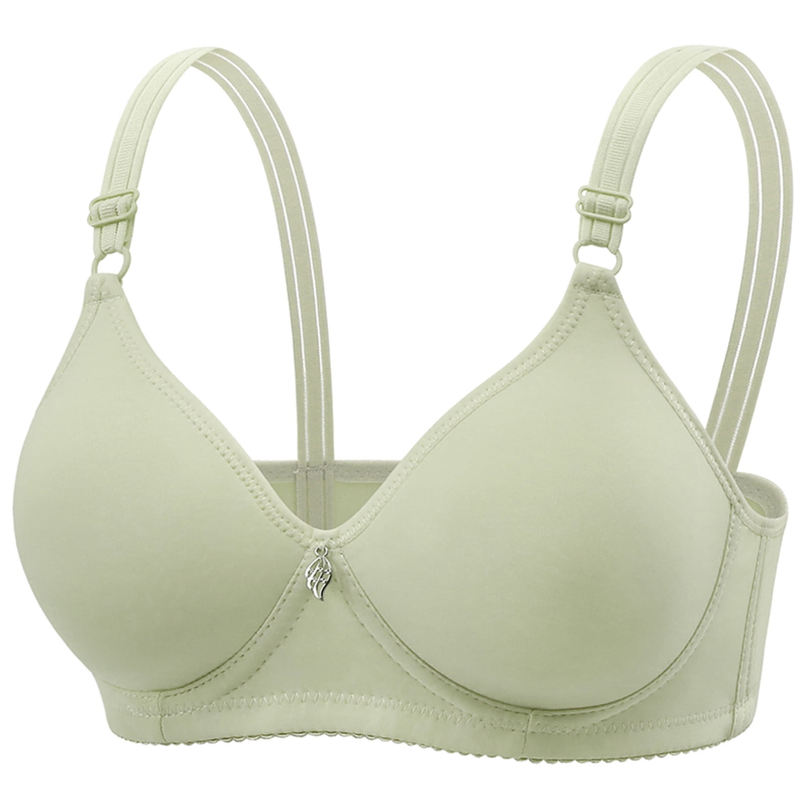 Admvng Bras for Women No Underwire Daily Thin Front-opening Buttonless ...