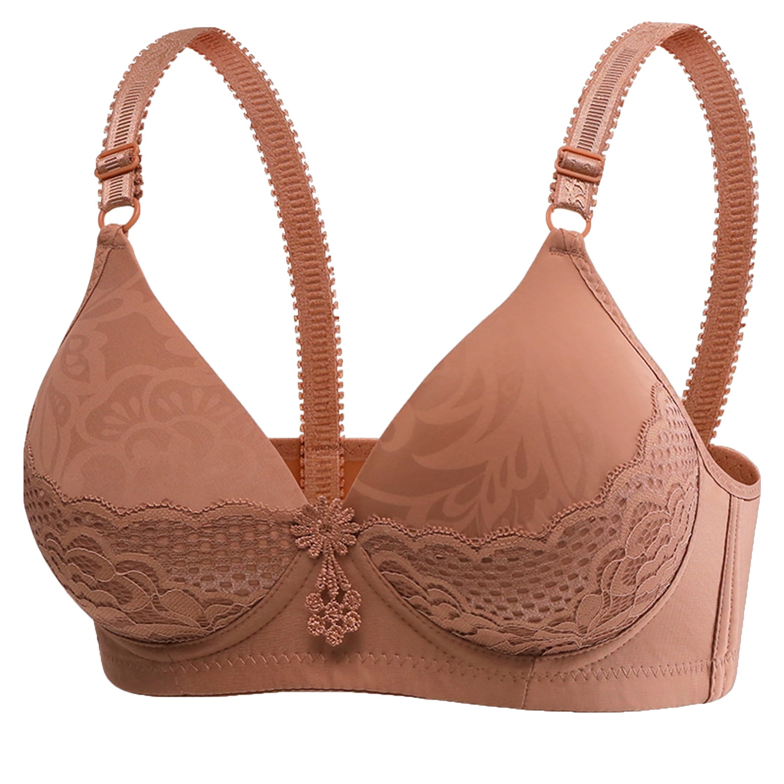 Admvng Bras for Women Printing Thin Style Ventilate Back Buckle Bra ...