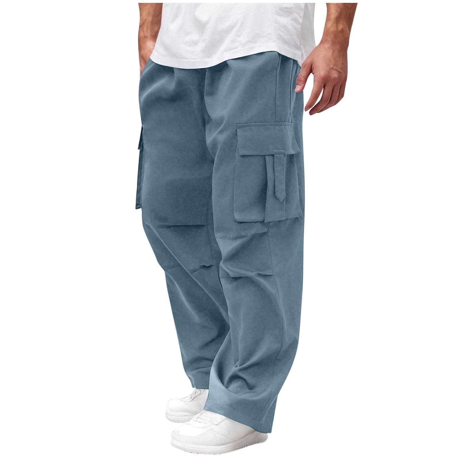 Admvng Cargo Pants for Men Workout Fitness Casual Trousers - Walmart.com