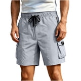 Admvng Cargo Shorts for Men Drawstring Elastic Waist Big & Tall Summer ...