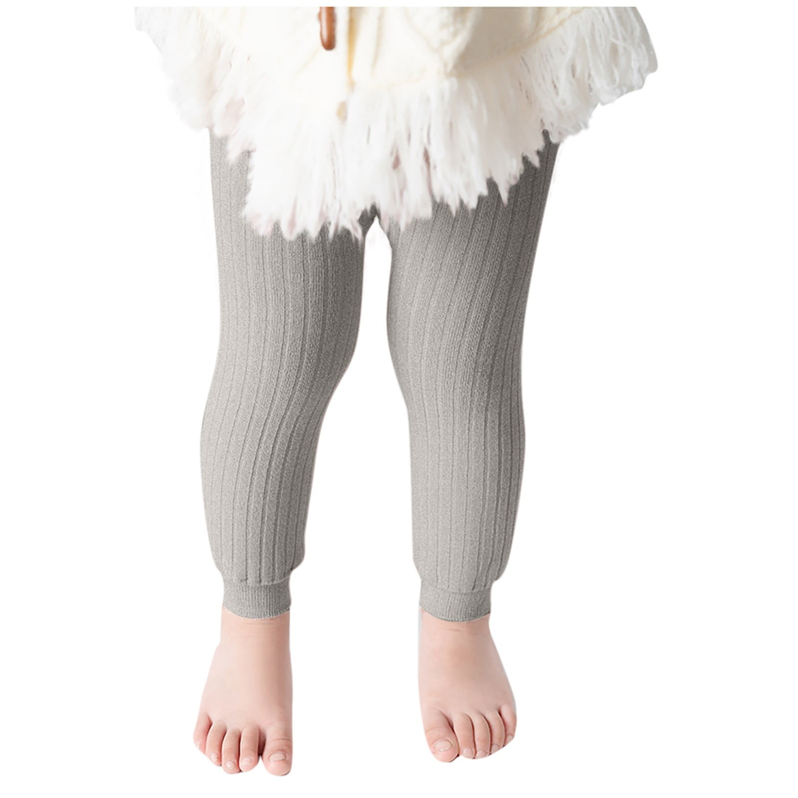 Admvng Girls Leggings Children's Winter Solid Elastic Waist Warm Home ...