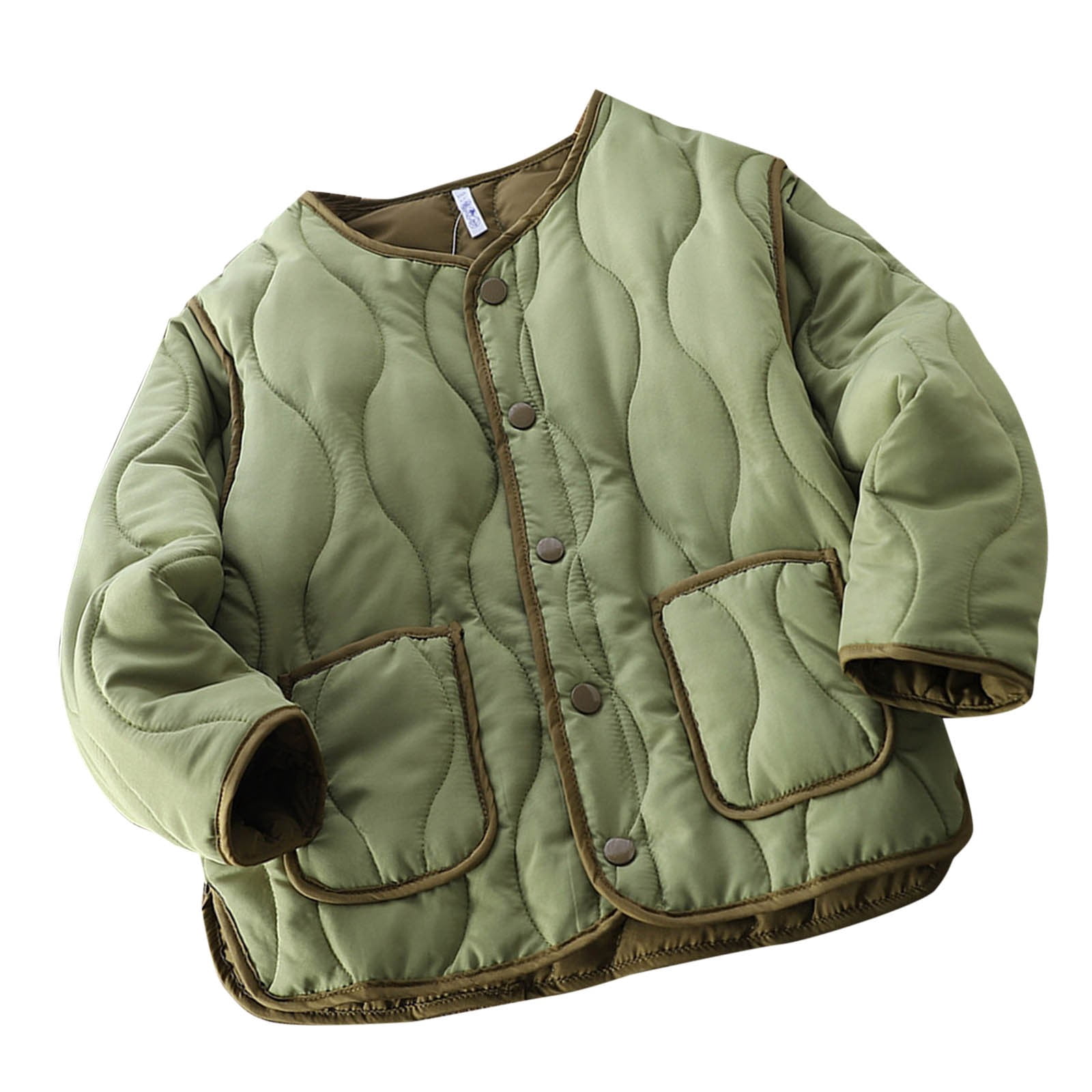 Admvng Girls Winter Jacket Winter Down Coats Casual Solid Full Zipper ...