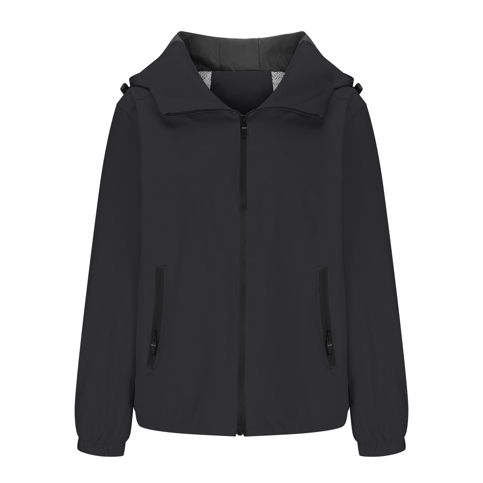 Admvng Jackets for Women Hooded Triple Defense Outdoor Hiking Loose ...