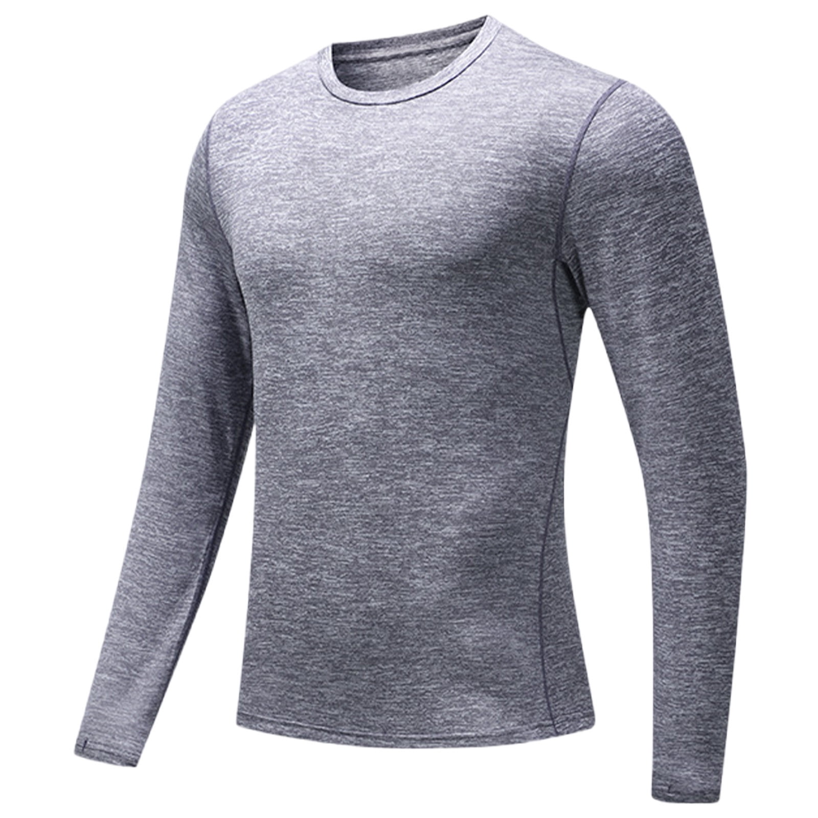 Admvng Long Sleeve Shirts for Men Solid Color Casual Classic Basic ...