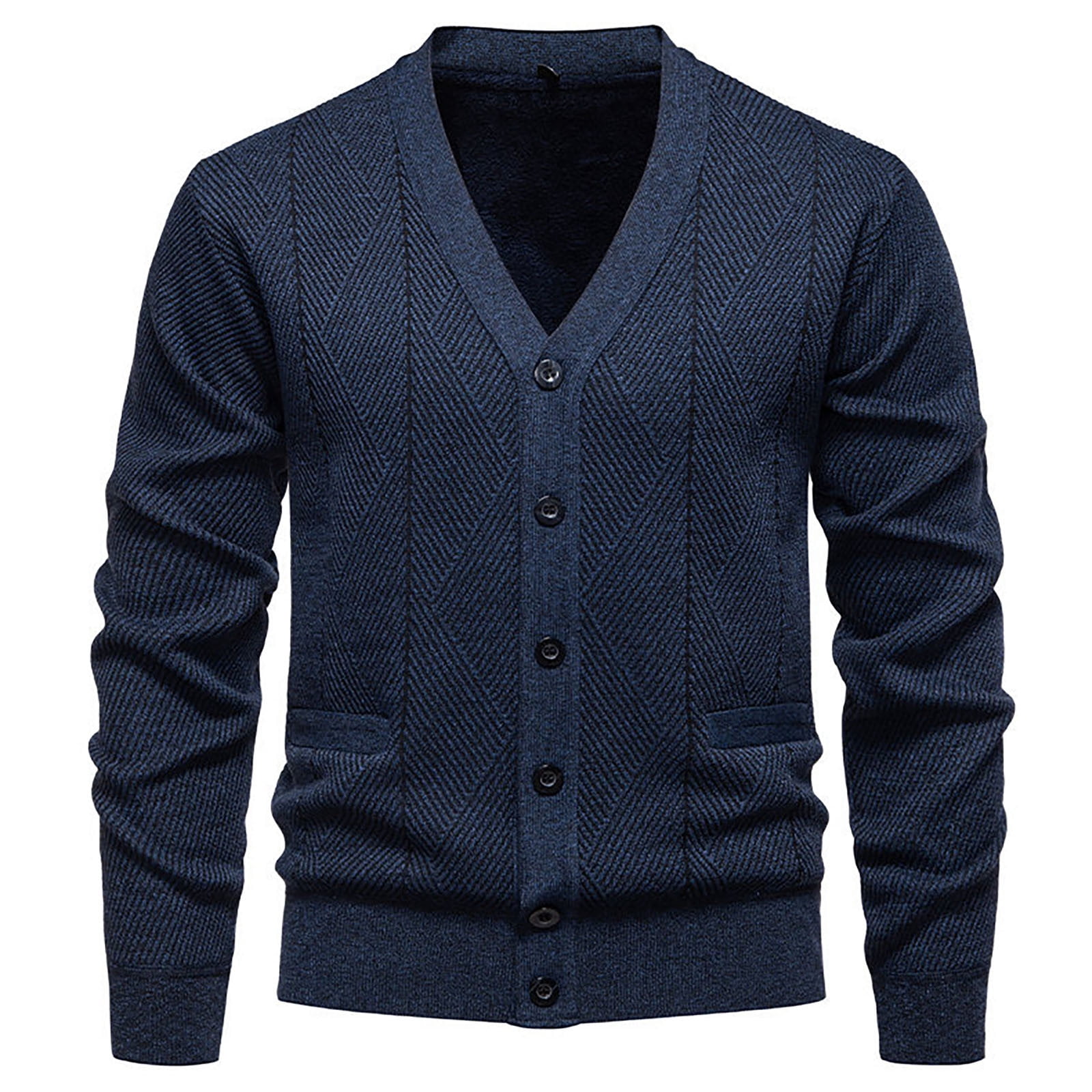 Admvng Men's Cardigan Sweater Long Sleeve Casual Button Fall Winter ...