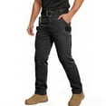 Admvng Men's Cargo Pants Stretch Straight Leg Trousers with Pockets ...