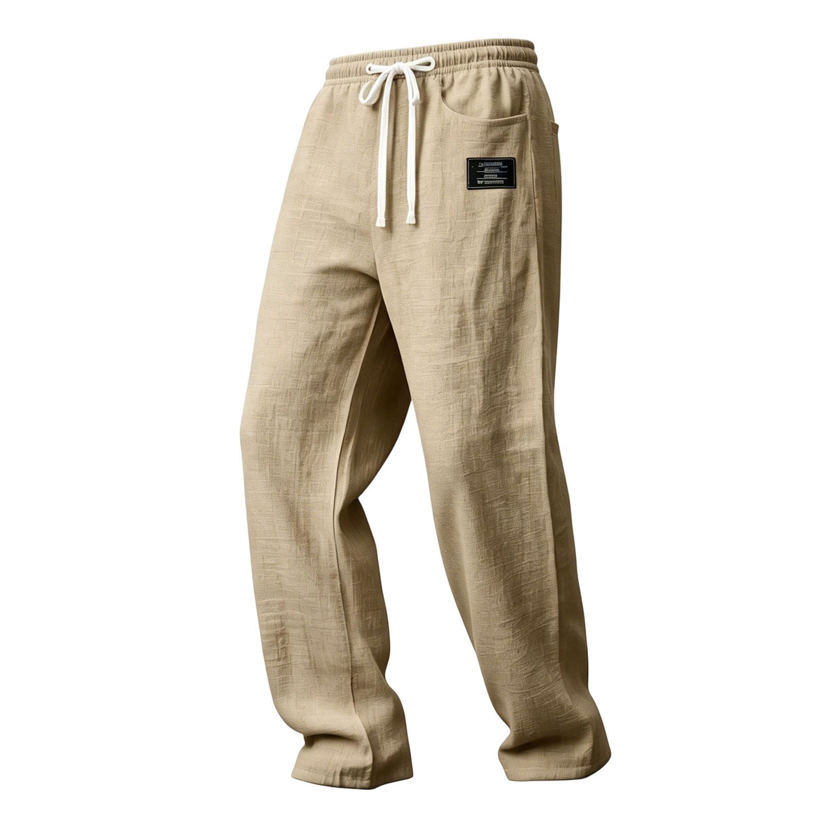 Admvng Men's Linen Pants Big & Tall Casual Holiday Travel Vacation ...