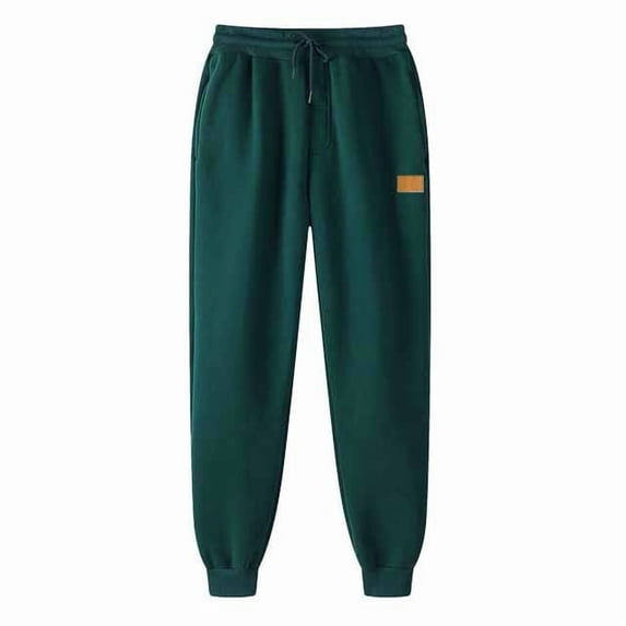 Admvng Men's Solid Color Jogger Sweatpants Elastic Waist Drawstring ...
