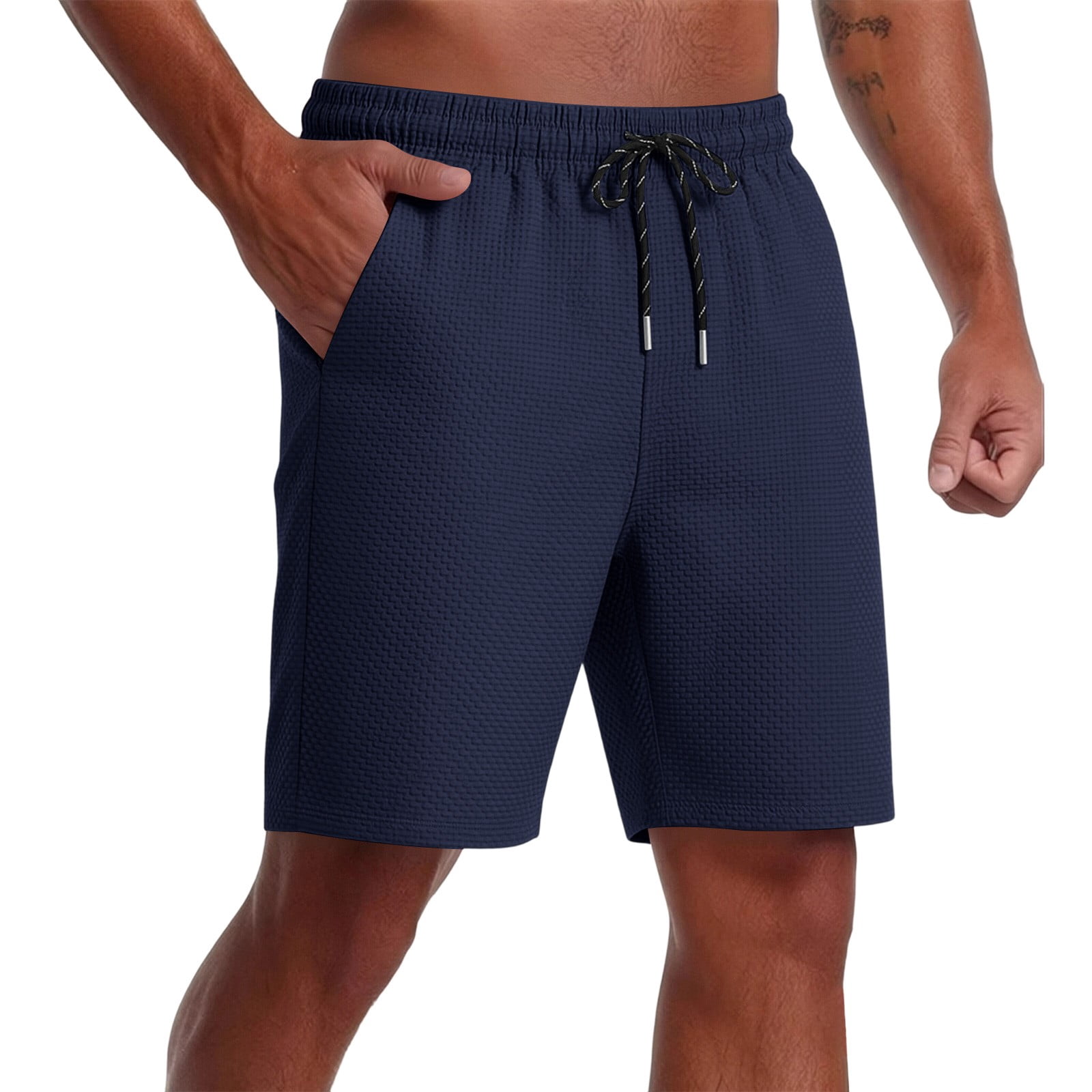 Admvng Mens Shorts Drawstring Casual Summer Gym Workout Shorts ...