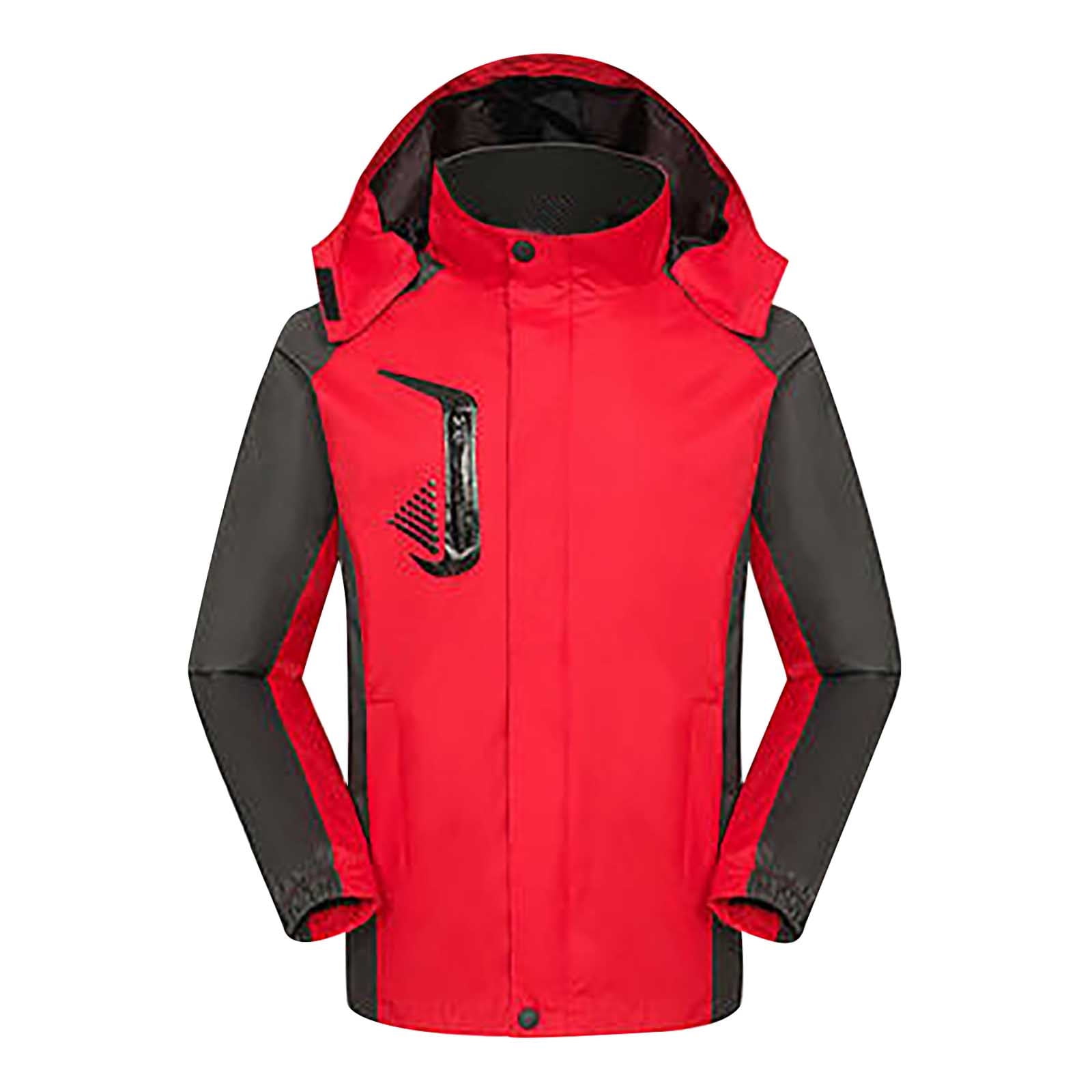 Admvng Rain Coats for Women Outdoor Raincoat Detachable Three In One ...