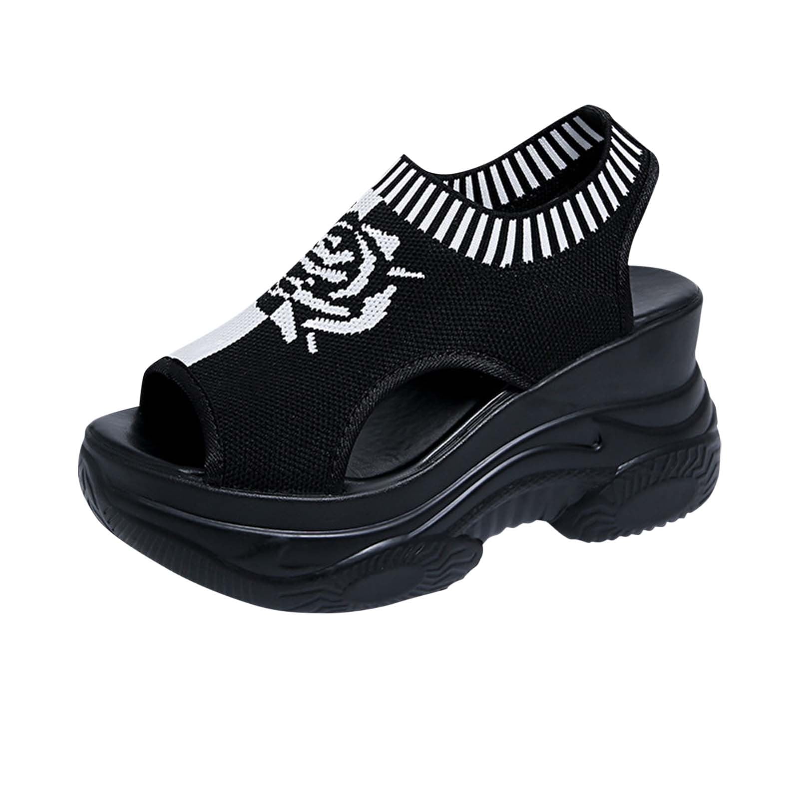 Admvng Sandals For Women Fashion Casual Flying Woven Roman Style Spring ...