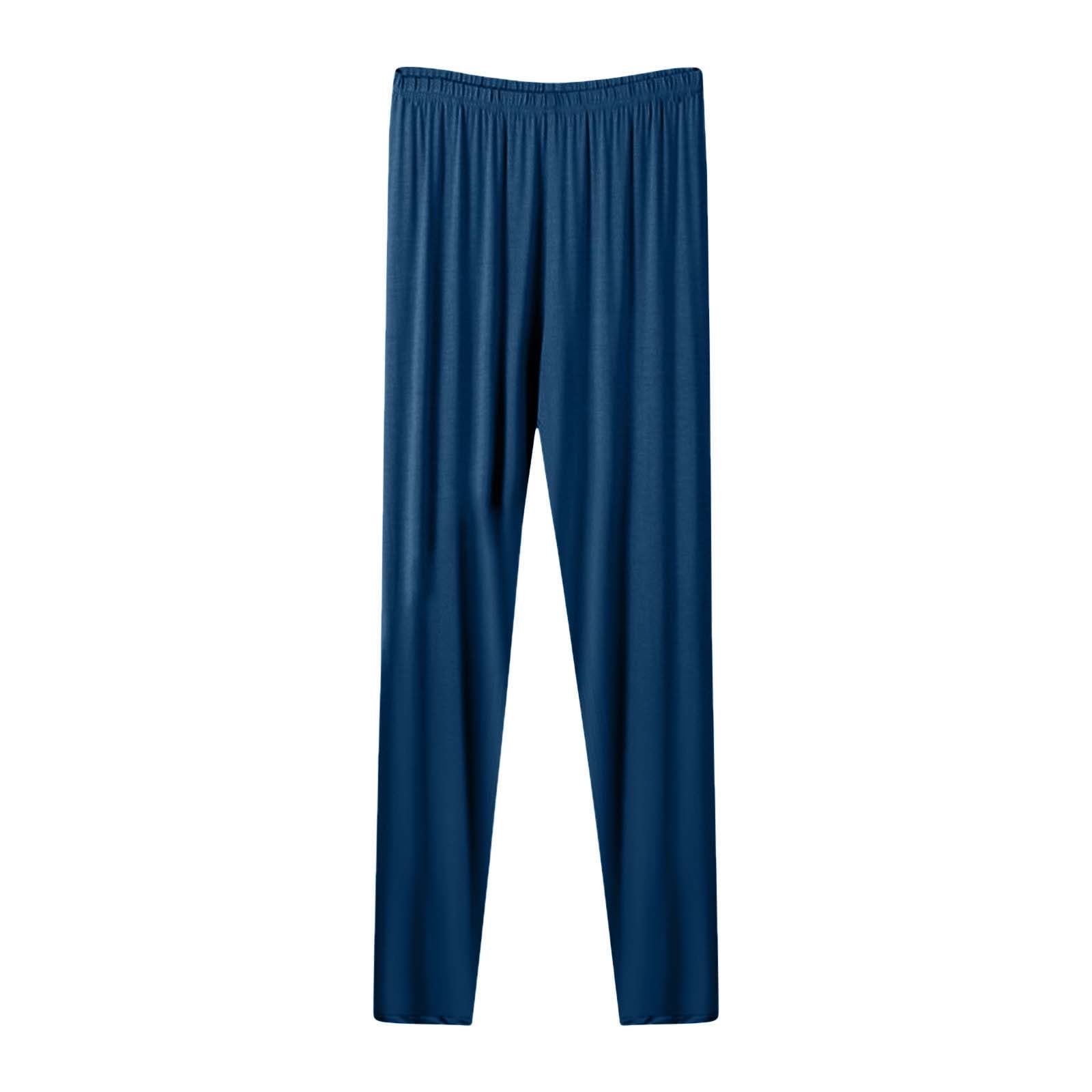 Admvng Sweatpants Women Baggy Solid Color Thin Plus High Waist Elastic ...