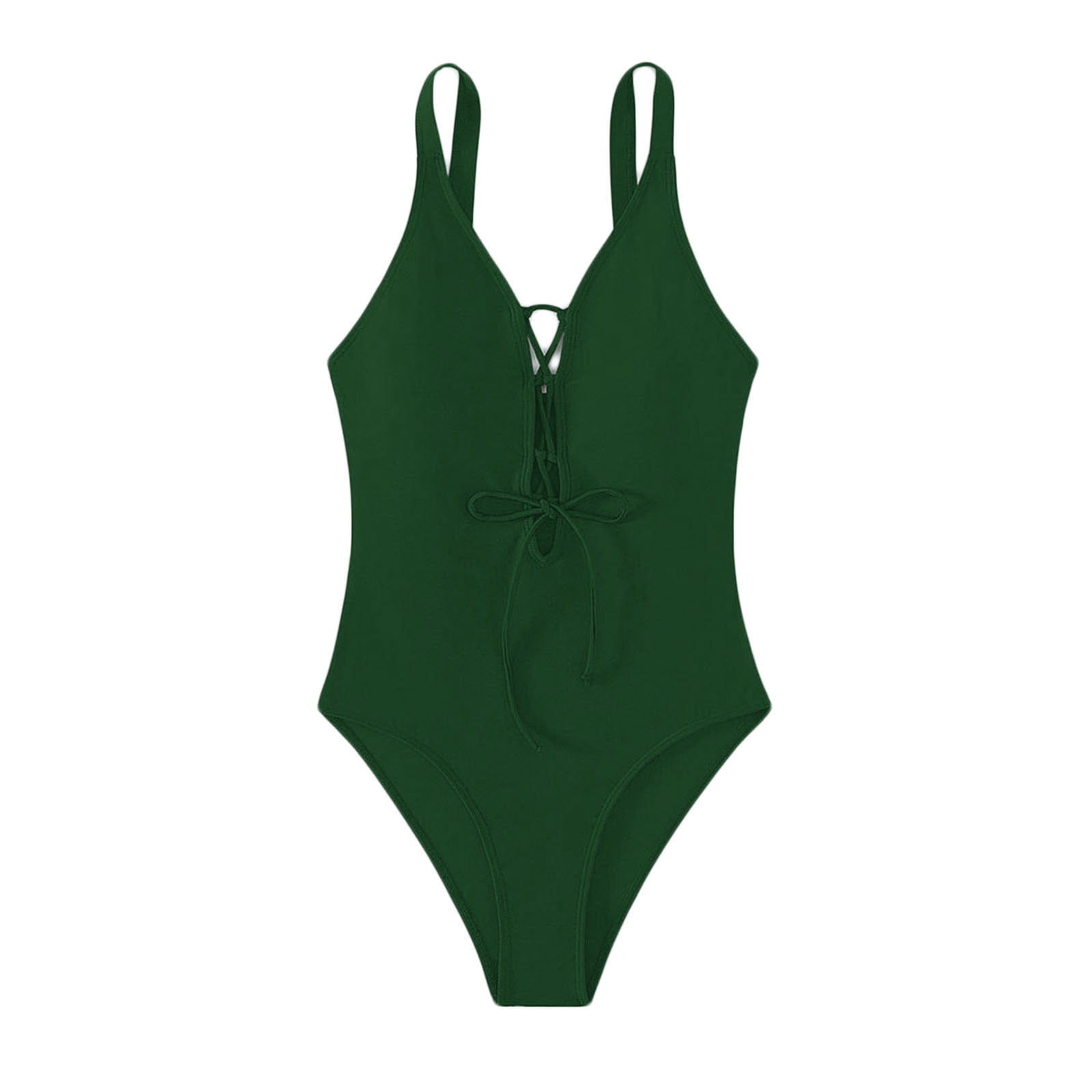 Admvng Swimming Suits For Women Halter Plunging Neck Cutout Back ...