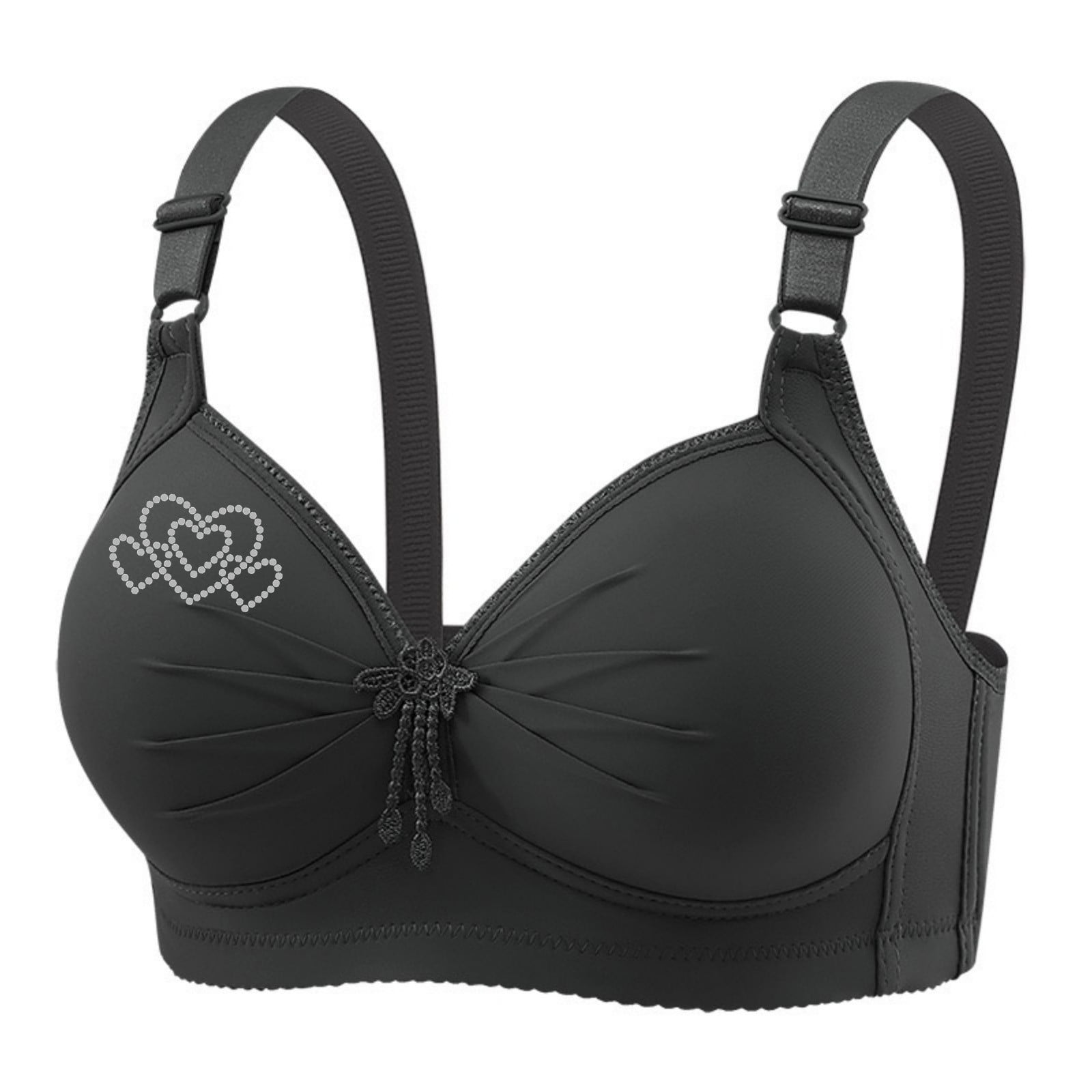 Admvng Womens Bras Large-size Rims-free Adjustable Gathered Breathable ...