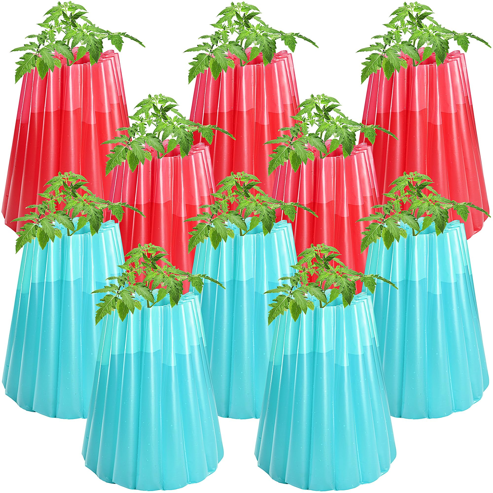 Adnee 10 Pack Water Filled Plant Protectors-19 x 17 Inch Reusable Wall ...