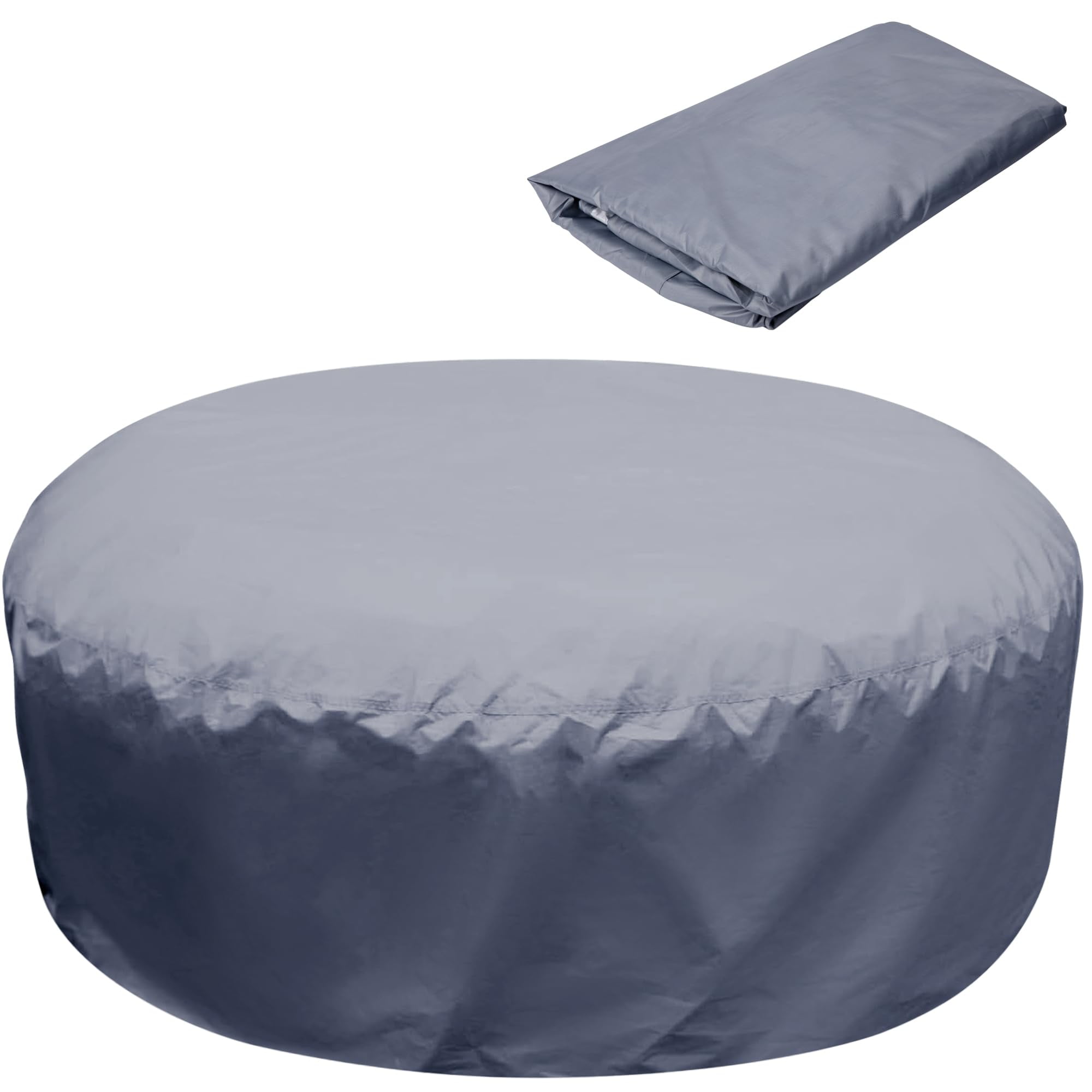 Adnee 85×27.5 Inch Round Hot Tub Full Cover Cap Protector - Full ...