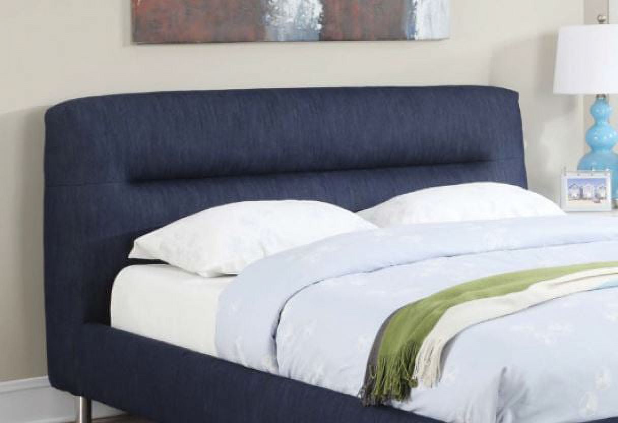 Adney Blue Denim Eastern King Bed Headboard and Footboard Component Walmart
