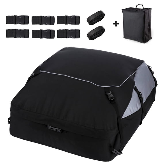 Adnoom 15 Cubic Feet Car Rooftop Cargo Carrier, 100% Waterproof Heavy ...