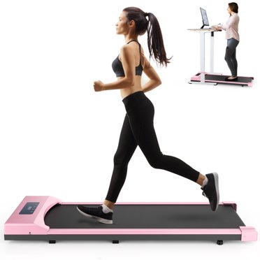 Yescom Treadmill 2 in 1 Under Desk 2.25HP Folding Electric Running ...
